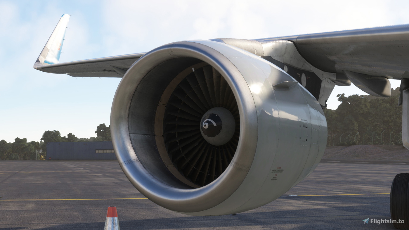 Weathered CFM56 engine bore for Microsoft Flight Simulator | MSFS