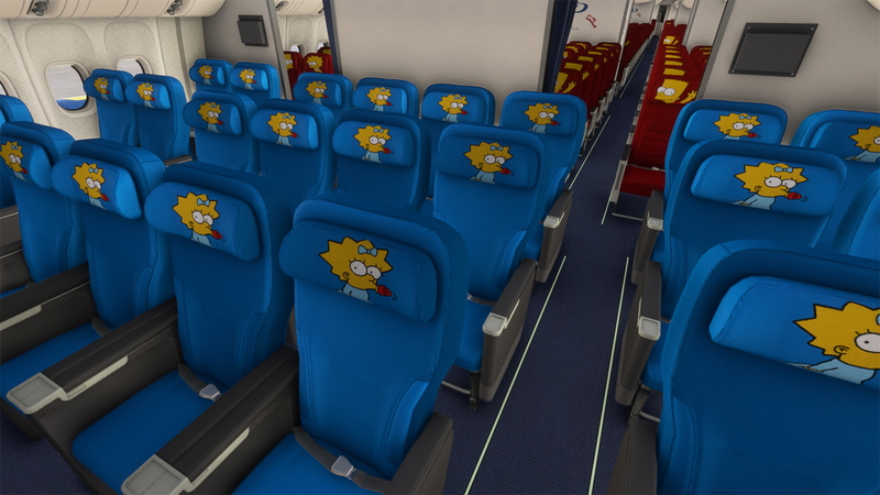 Western Pacific "Simpsons" + Character cabin PMDG 777-300ER for ...