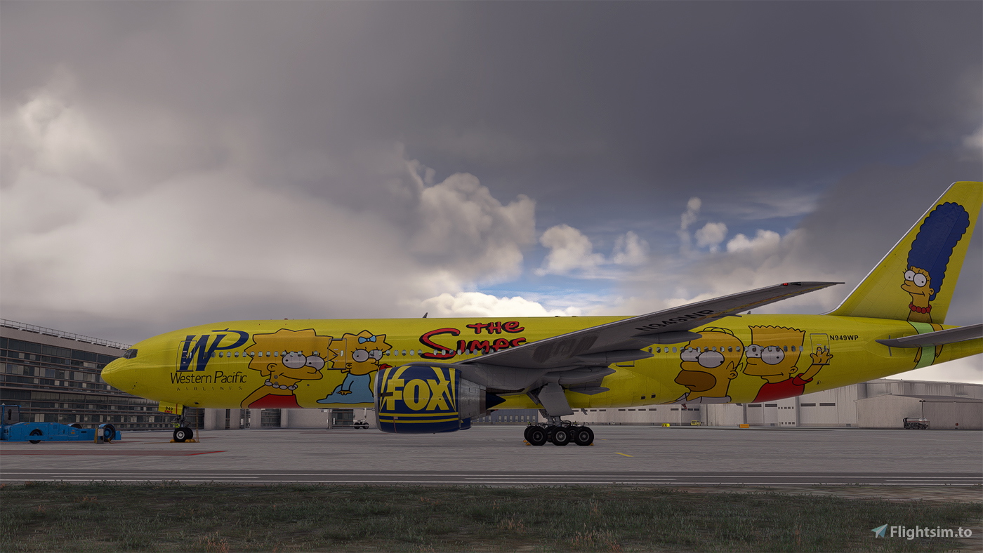 Western Pacific "Simpsons" + Character cabin PMDG 777-200ER 对于 ...