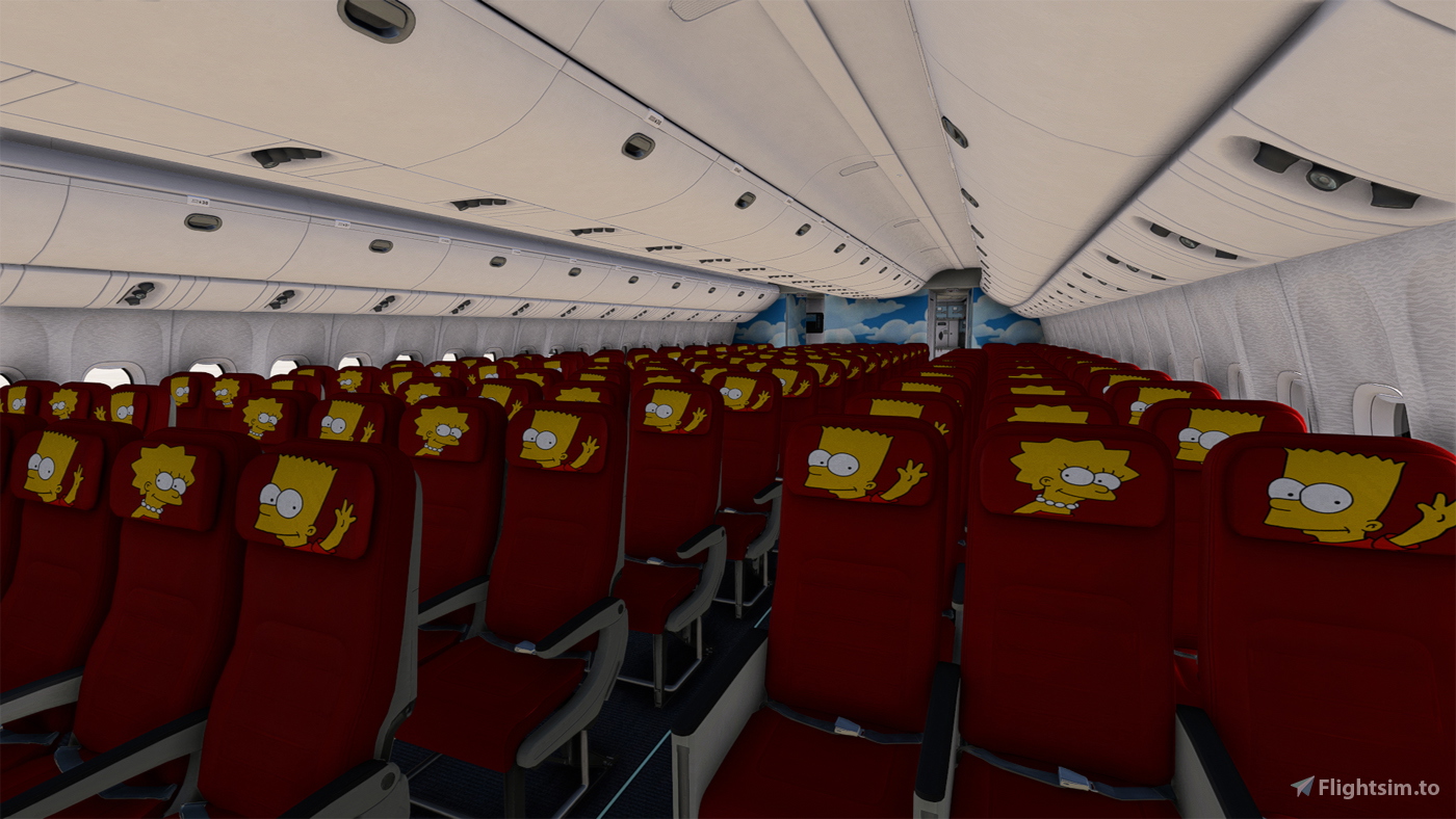Western Pacific "Simpsons" + Character cabin PMDG 777-200ER 对于 ...