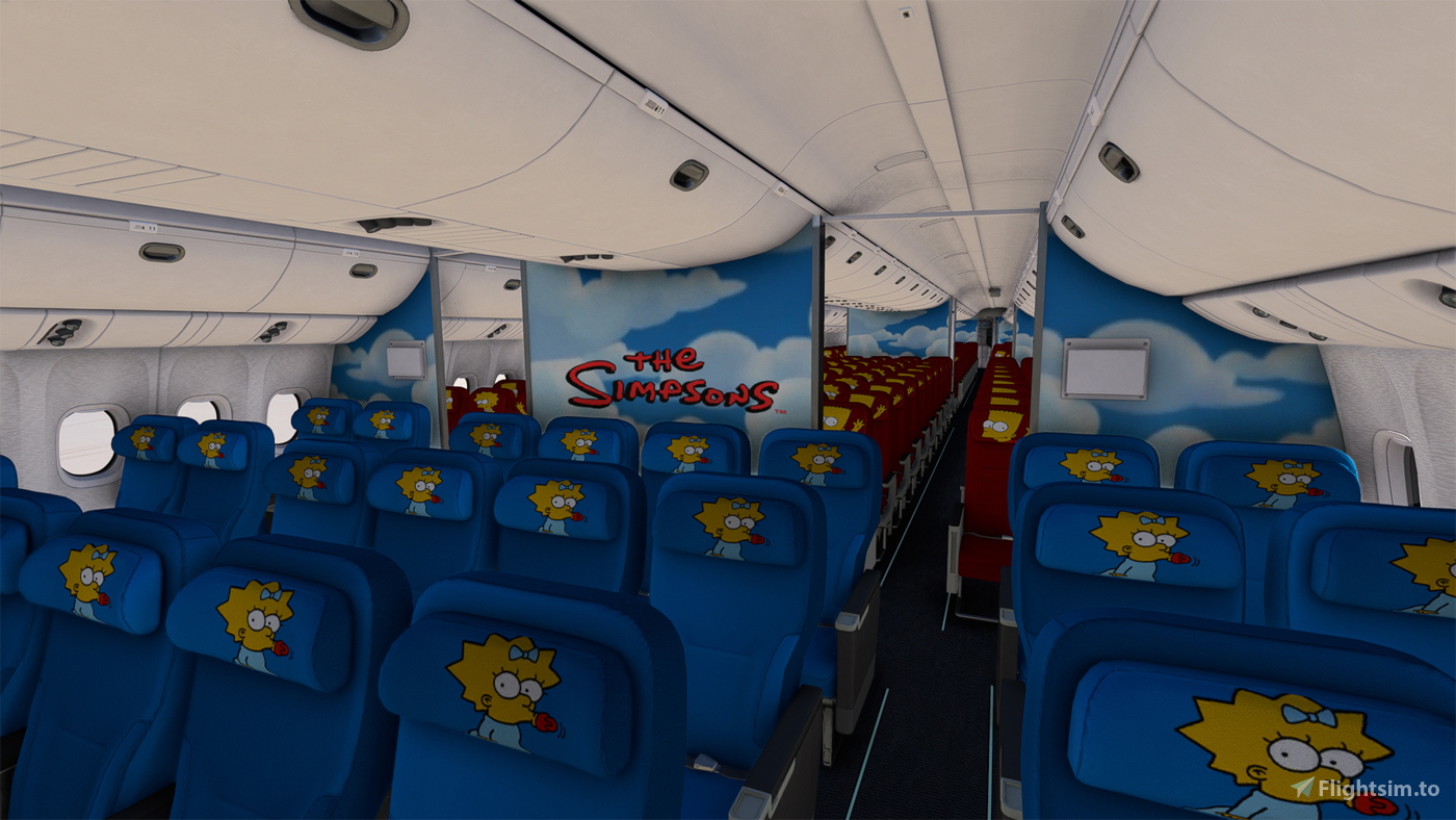 Western Pacific "Simpsons" + Character cabin PMDG 777-200ER for ...