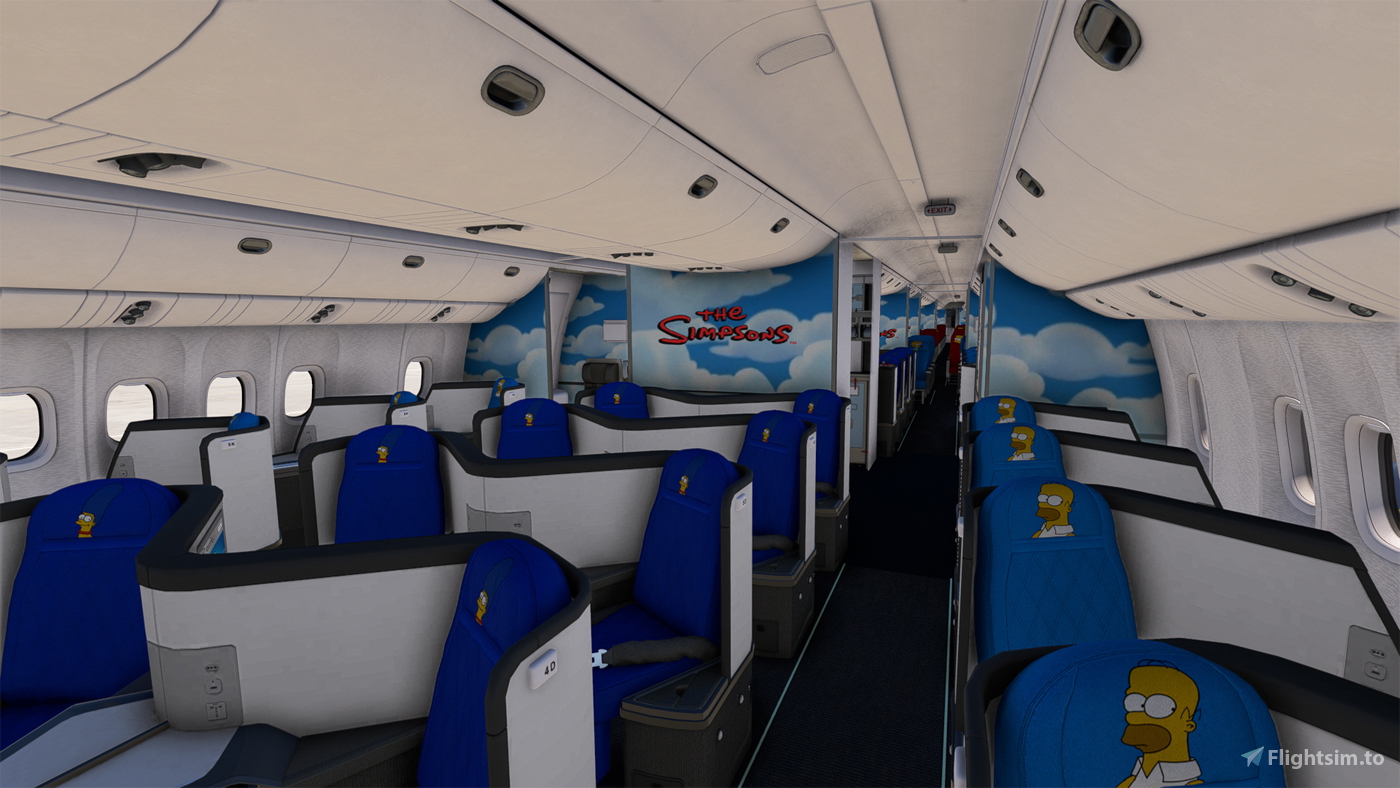 Western Pacific "Simpsons" + Character cabin PMDG 777-200ER for ...