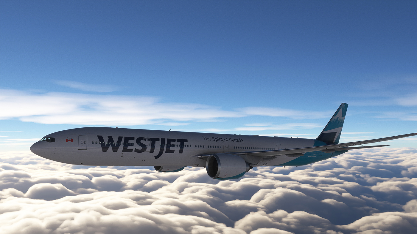 WestJet + Cabin PMDG B777-300ER - MSFS Add-on - Flightsim.to
