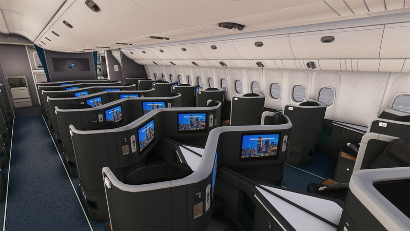 WestJet + Cabin PMDG B777-300ER for Microsoft Flight Simulator | MSFS