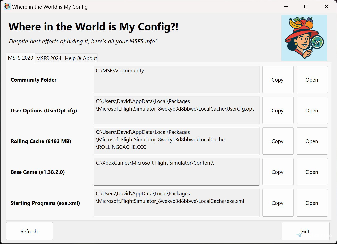 Where in the World is My Config?! for Microsoft Flight Simulator | MSFS