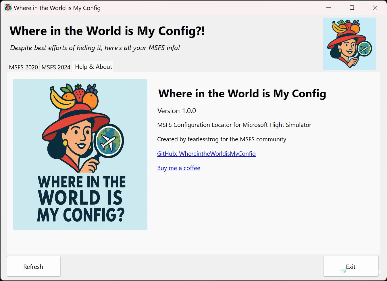 Where in the World is My Config?! for Microsoft Flight Simulator | MSFS