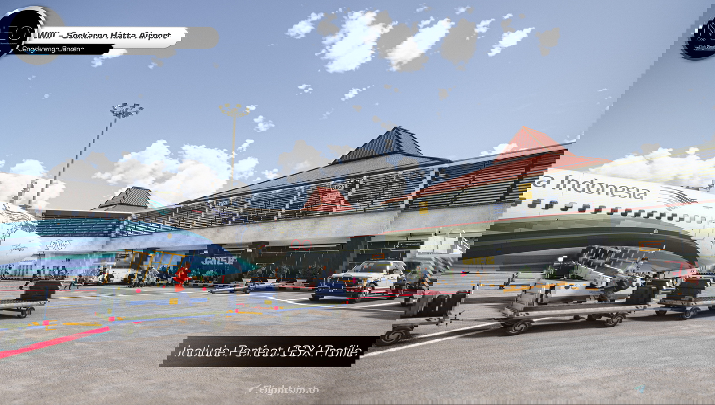 WIII - NEW SOEKARNO HATTA by NEO_CORP OFFICIAL GSX PROFILE for Microsoft Flight Simulator | MSFS