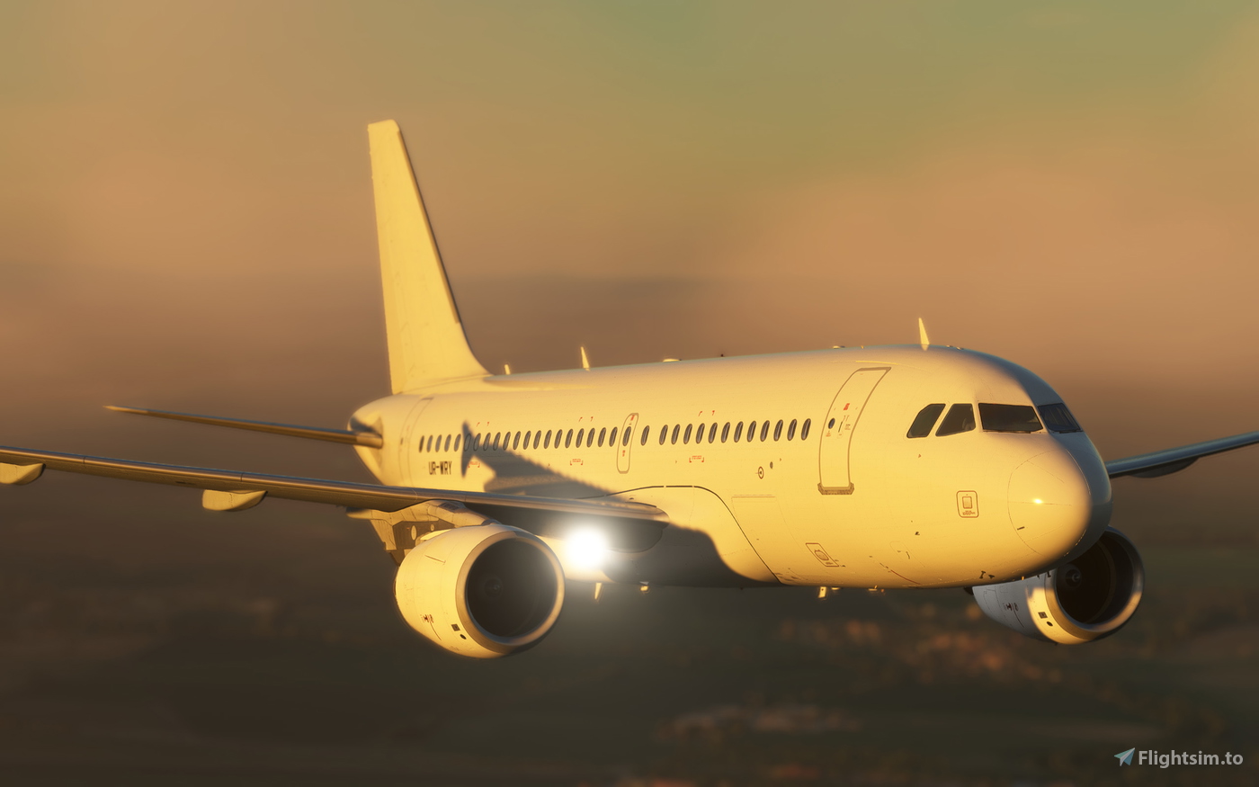 Windrose Airlines UR-WRY w/cabin Fenix A319 for Microsoft Flight Simulator | MSFS