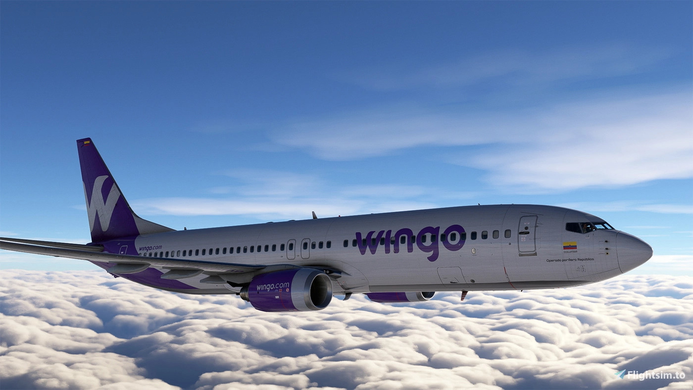 Wingo Airlines 7 Pack PMDG 737-800SSW for Microsoft Flight Simulator | MSFS