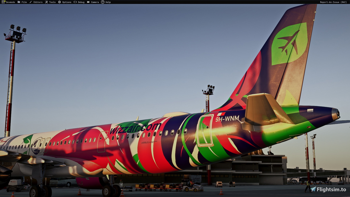 Wizz Air Malta 9H-WNM Fly the Greenest livery Inibuilds A321LR MSFS2024 ...