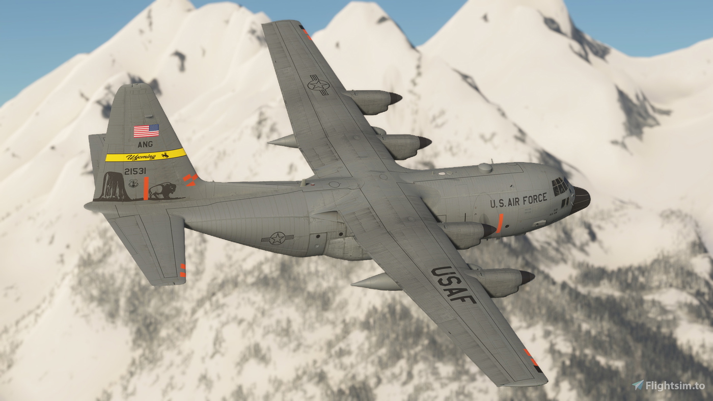 Wyoming ANG MAFFS 2 pack - Captainsim C-130H for Microsoft Flight Simulator | MSFS