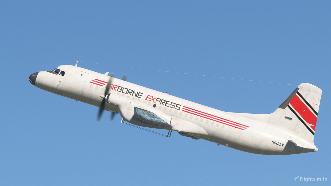 YS-11 Airborne Express N913AX [raimbotrax][request] for Microsoft Flight Simulator | MSFS