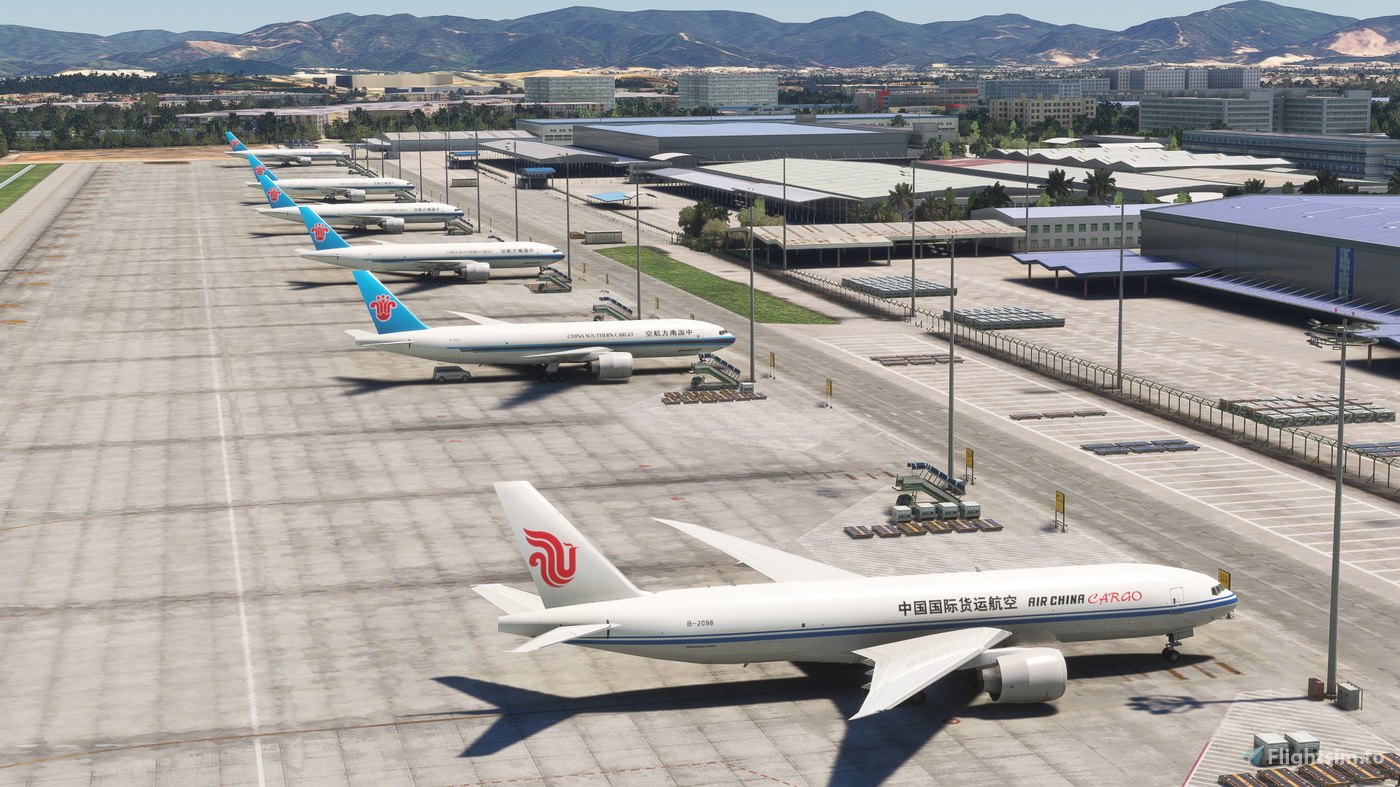 ZGGG Guangzhou Baiyun - FSLTL Static Aircraft (WF Scenery) for ...