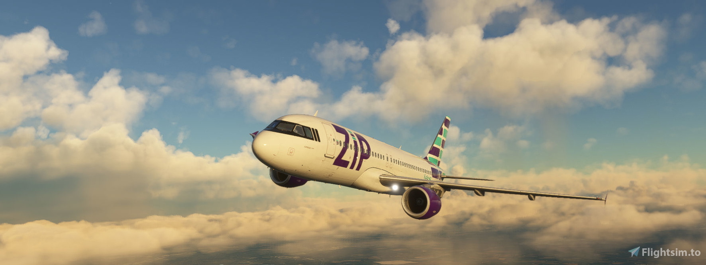 ZipVirtual A320-214 G-ZZ TG for Fenix for Microsoft Flight Simulator | MSFS