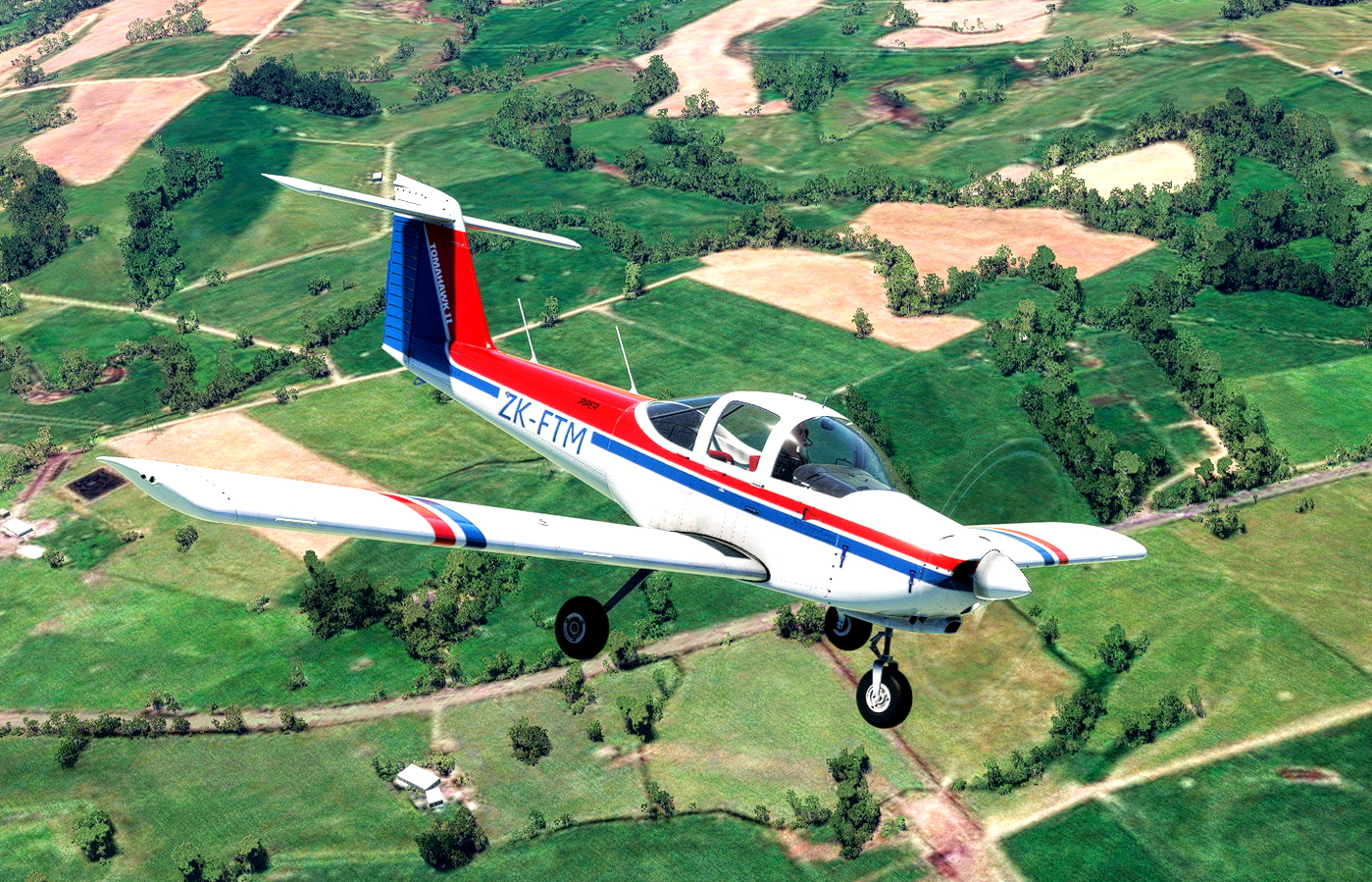 ZK-FTM Ardmore Flying School | JustFlight Piper PA-38 Tomahawk for ...