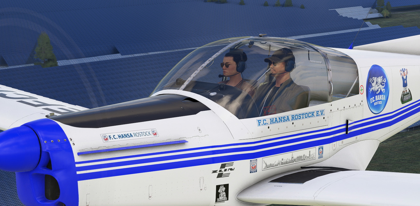 Zlin Z-142 / (fict.) "FC Hansa Rostock" / on request for Microsoft ...