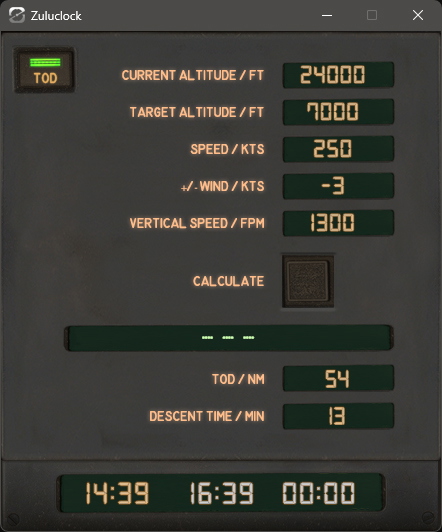Zuluclock für Microsoft Flight Simulator | MSFS