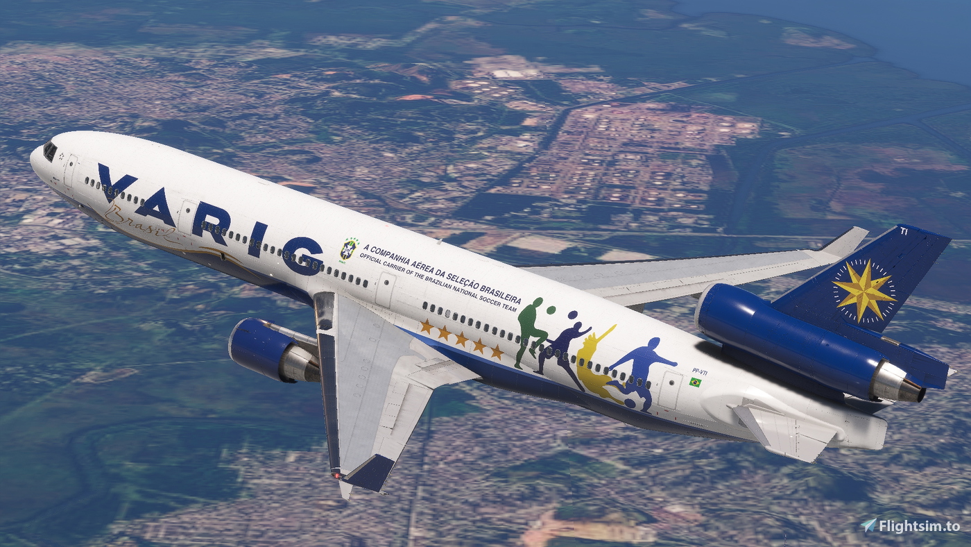 Varig "World Cup 2006" PP-VTI | w/Cabin voor Microsoft Flight Simulator ...