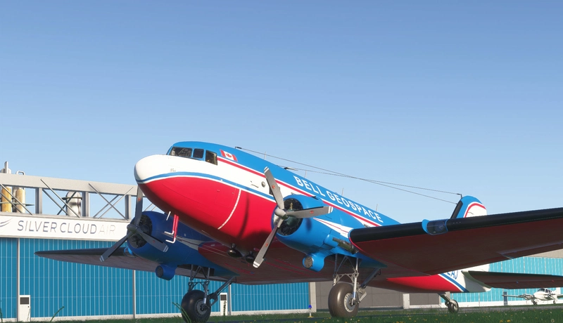 Douglas DC-3 Bell Geospace C-GEAJ для Microsoft Flight Simulator | MSFS
