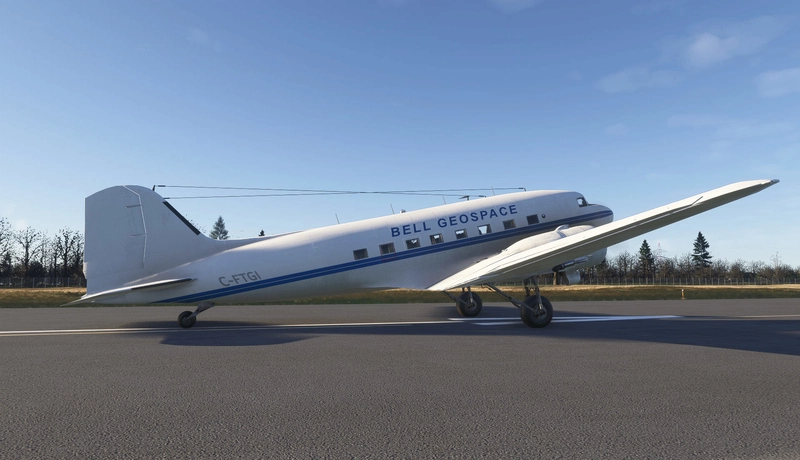 Douglas DC-3 Bell Geospace C-FTGX + C-FTGI for Microsoft Flight ...