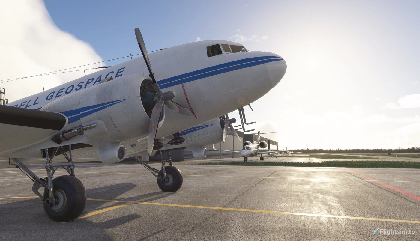 Douglas DC-3 Bell Geospace C-FTGX + C-FTGI for Microsoft Flight ...