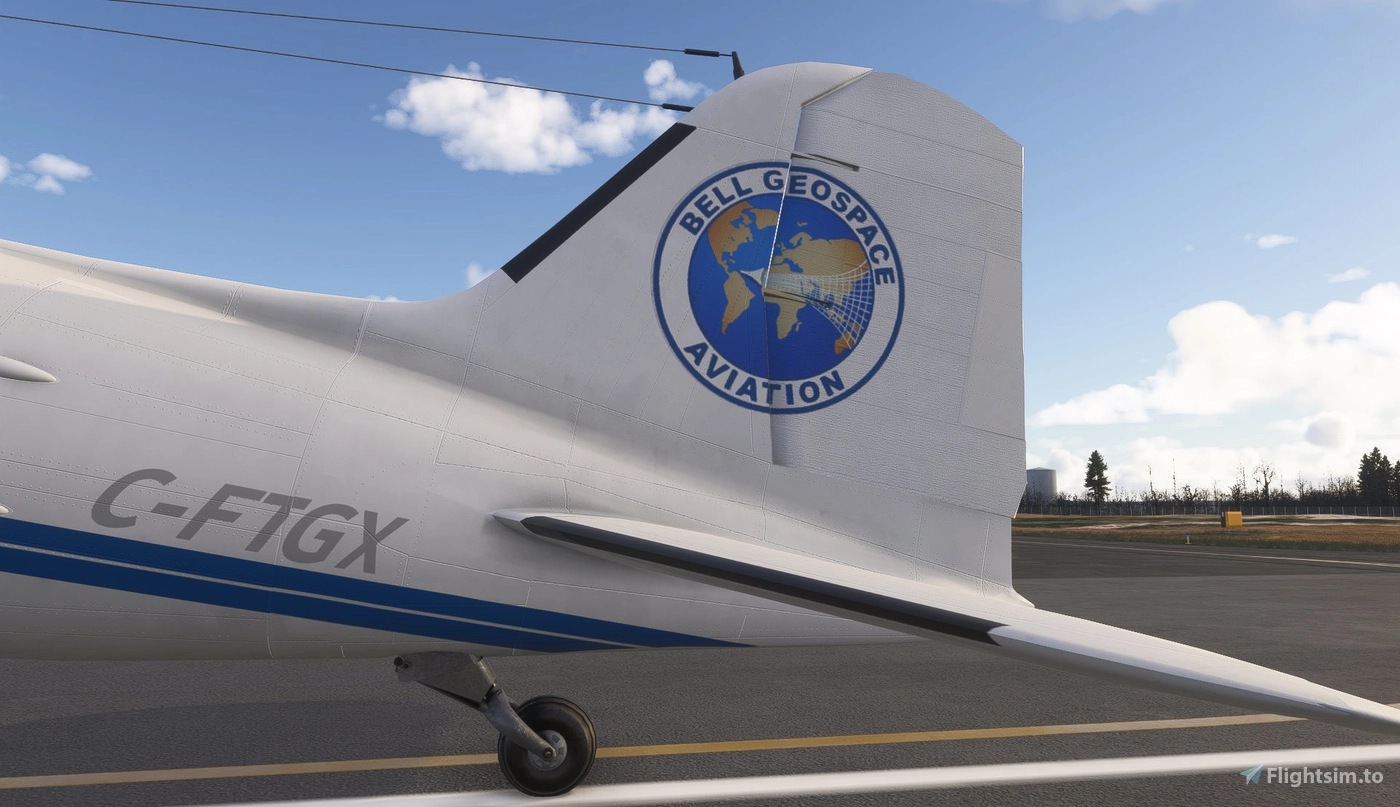 Douglas DC-3 Bell Geospace C-FTGX + C-FTGI for Microsoft Flight ...