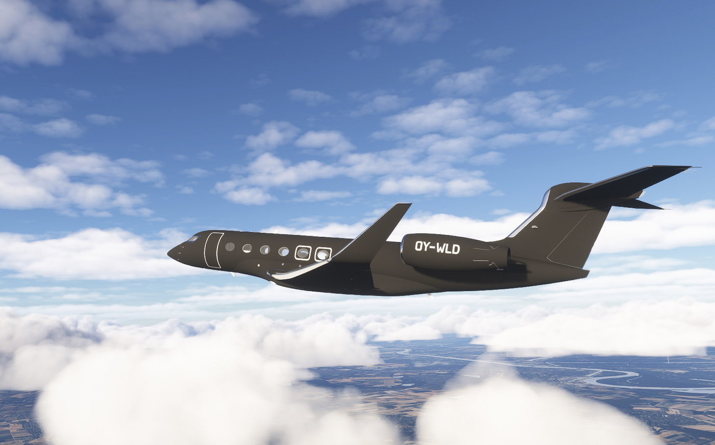 G650 Blackbird OY-WLD 对于 Microsoft Flight Simulator | MSFS
