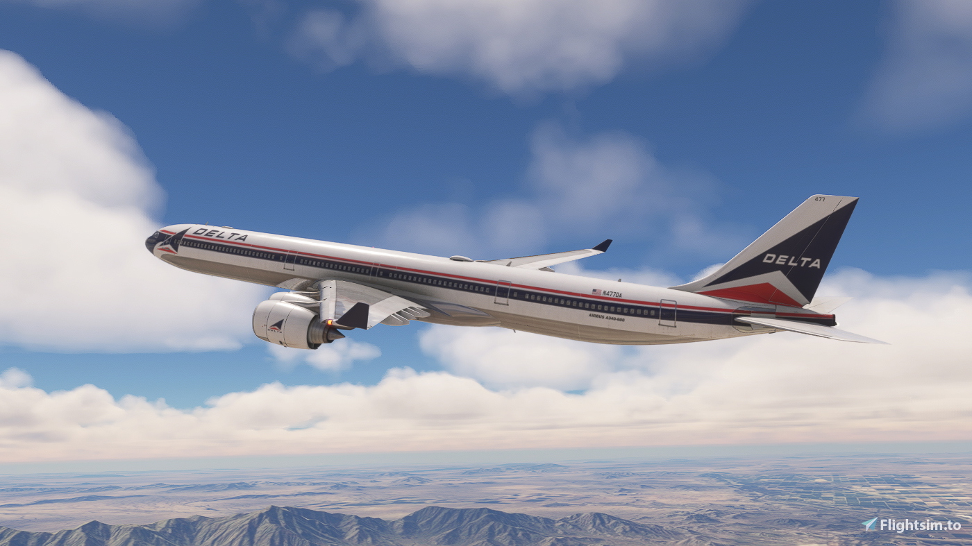 Aerosoft A340-600 Pro | Delta Air Lines | Fictional (Historical Livery ...