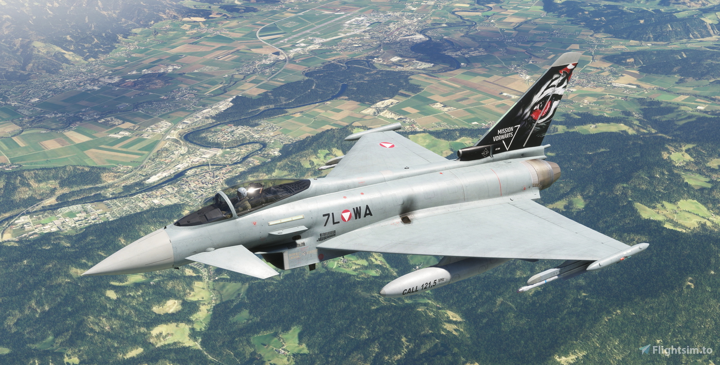 India Foxt Echo Eurofighter Typhoon Austrian 7LWA Special Airshow Paint ...