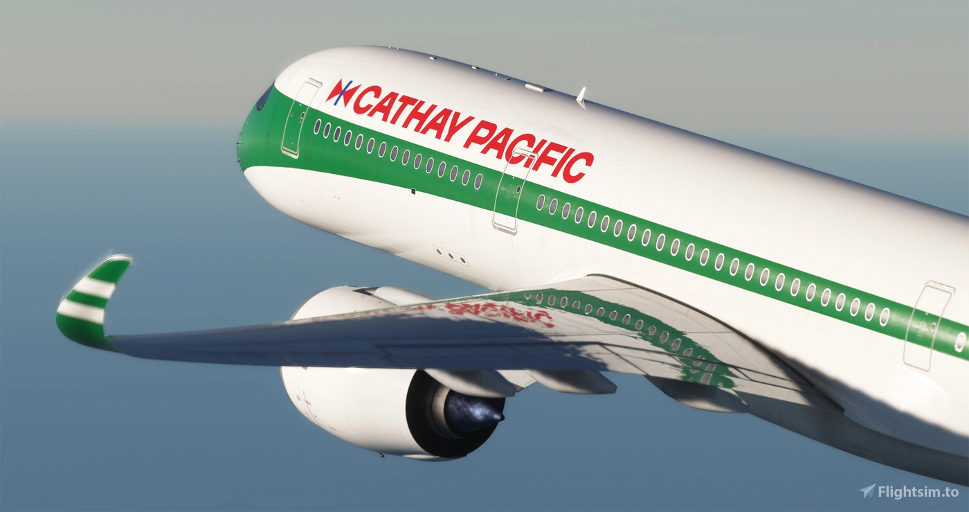 [4K&8K] Cathay Pacific "80th Anniversary Retro" B-LRJ By WingtipLight ...