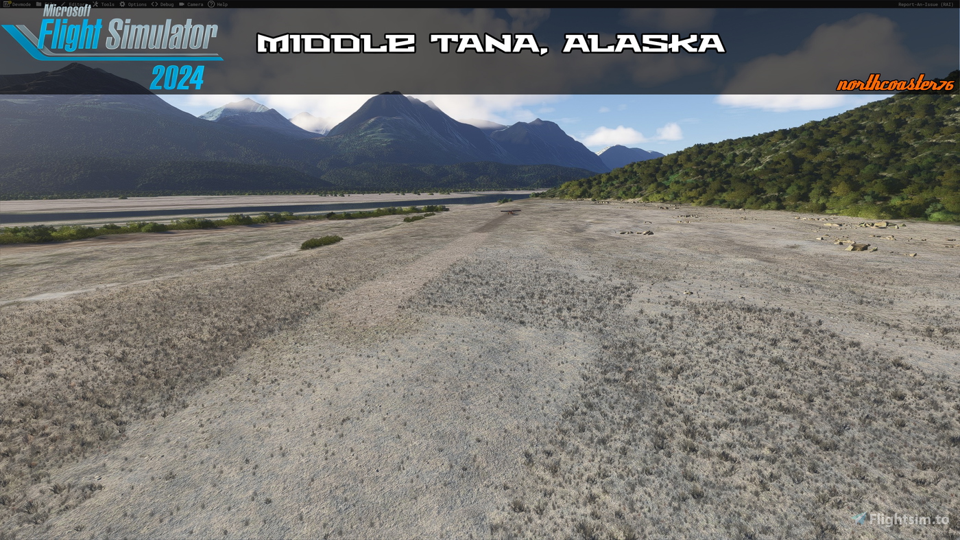 Tana River (middle) Strip, AK für Microsoft Flight Simulator | MSFS
