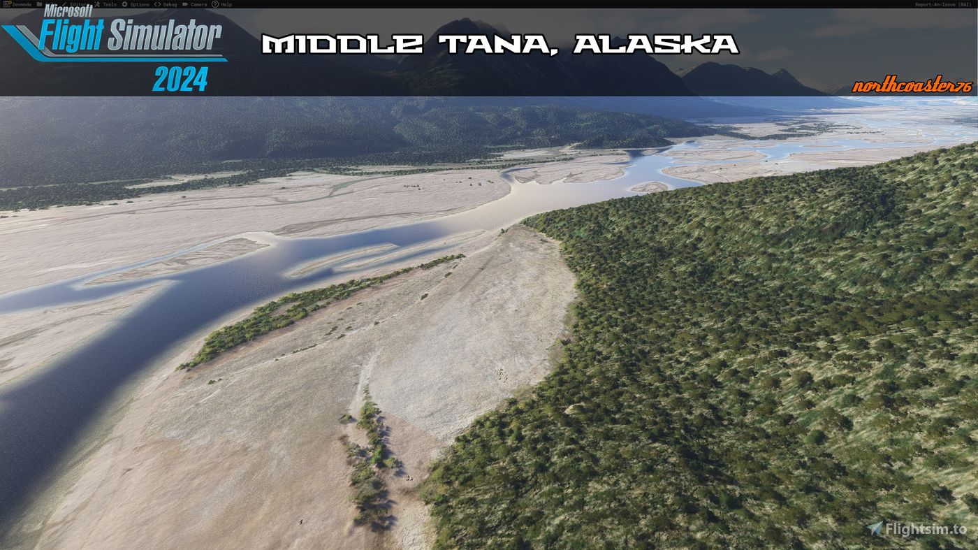 Tana River (middle) Strip, AK für Microsoft Flight Simulator | MSFS