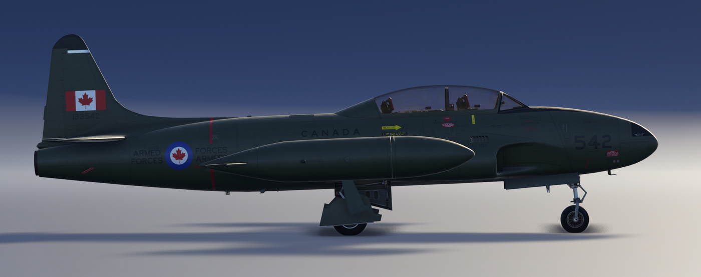 Canadair CT-133 Silver Star, MSFS2024, 1 CAG, CFB Baden-Söllingen, West ...
