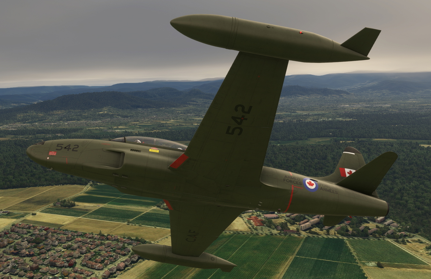 Canadair CT-133 Silver Star, MSFS2024, 1 CAG, CFB Baden-Söllingen, West ...