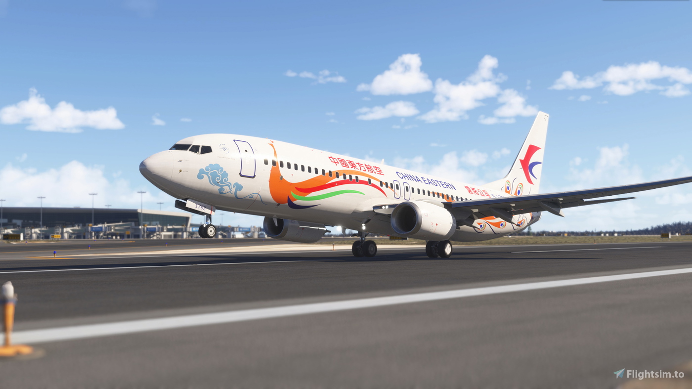 PMDG 738 China Eastern peacock B-1792 para Microsoft Flight Simulator ...