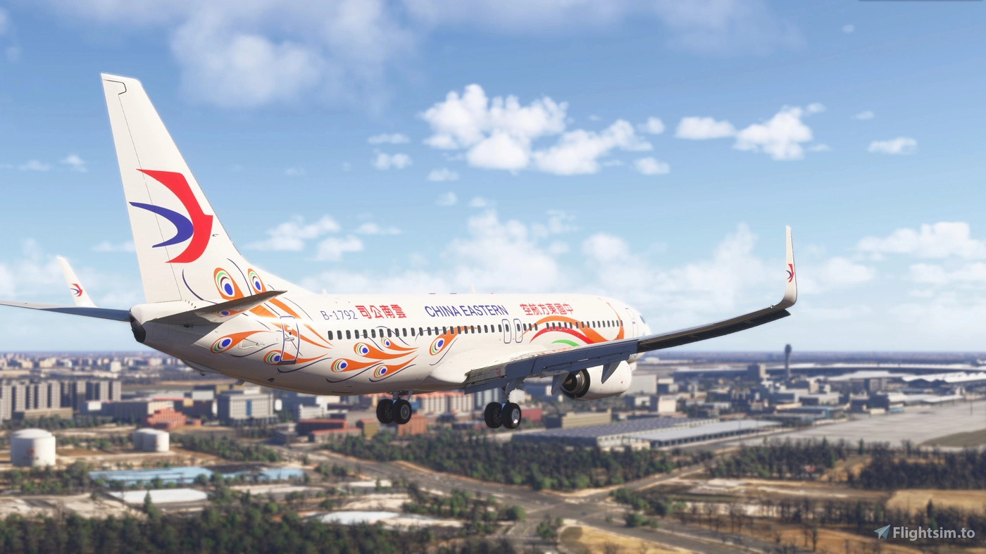 PMDG 738 China Eastern peacock B-1792 para Microsoft Flight Simulator ...