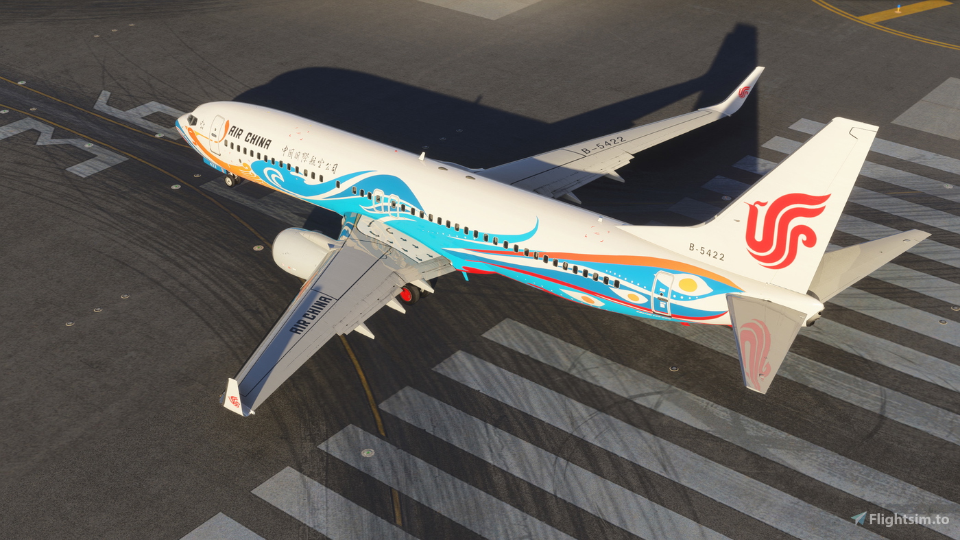 PMDG 738 Air China Phoenix B-5422 for Microsoft Flight Simulator | MSFS