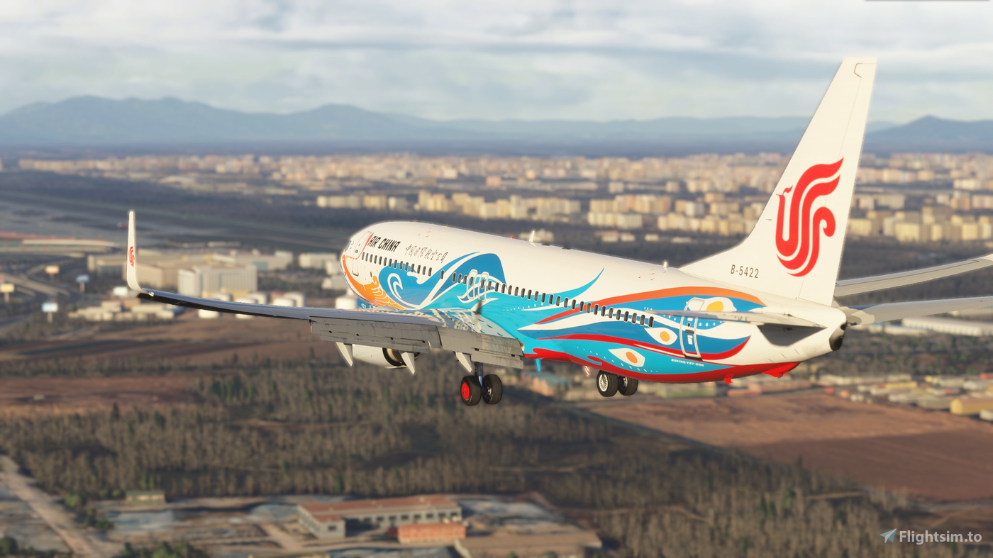 PMDG 738 Air China Phoenix B-5422 for Microsoft Flight Simulator | MSFS