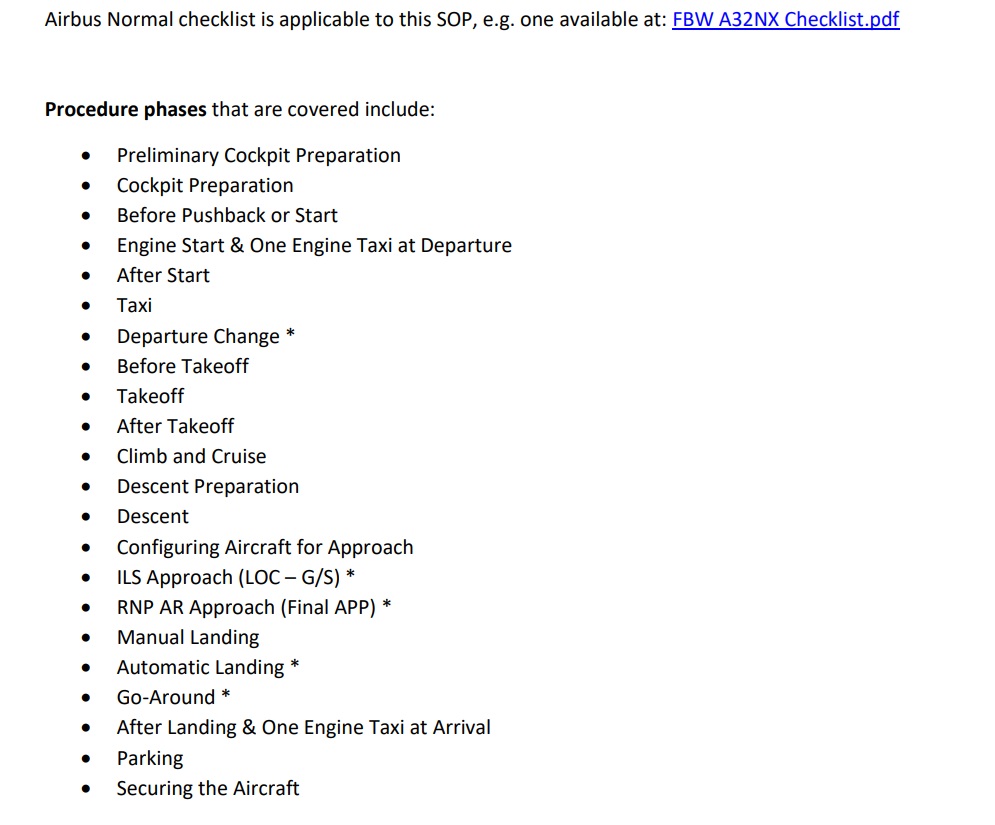 A320 series - Standard Operating Procedures for single pilot operations ...