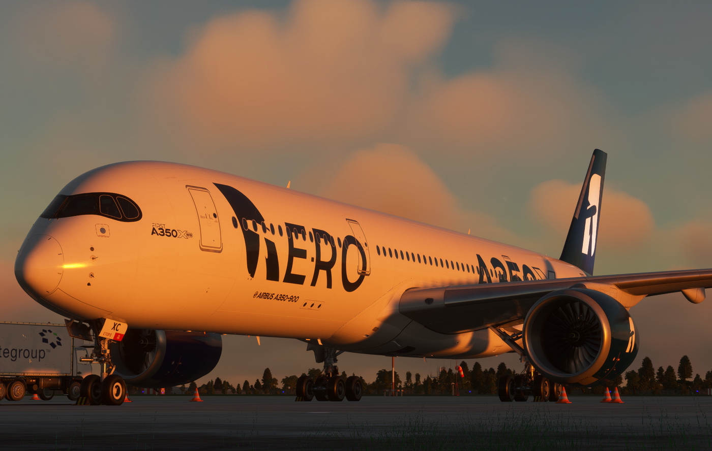 Aero Airways UK A350-900 G-AXWC voor Microsoft Flight Simulator | MSFS