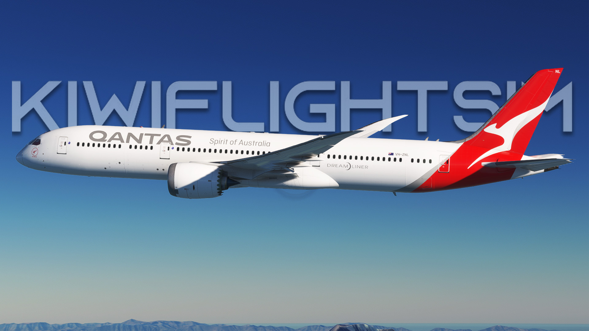 Qantas "Billabong" | VH-ZNL | Bravo Airspace Boeing 787-9 Dreamliner ...