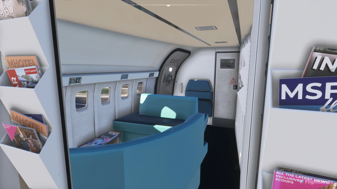 Aeroplane Heaven B707 Pan Am Cabin Textures per Microsoft Flight ...