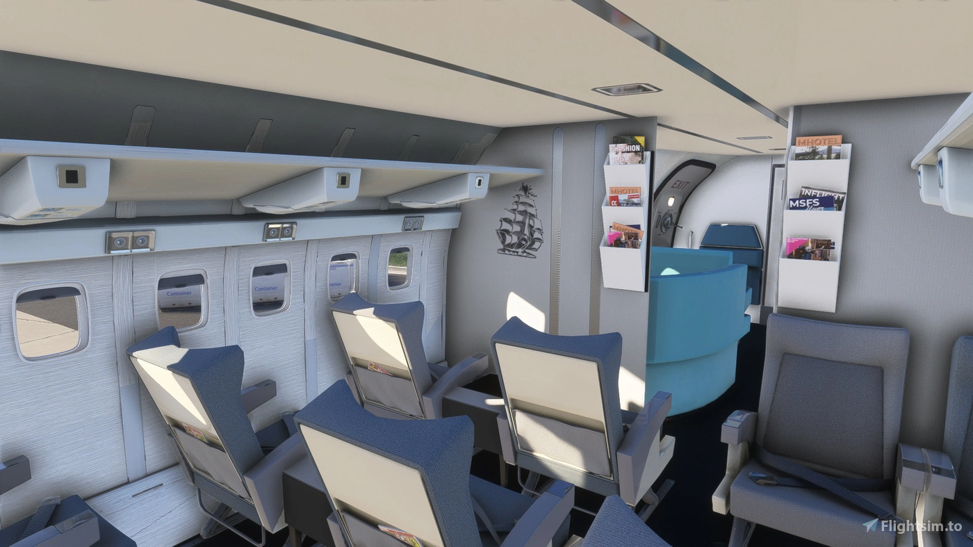 Aeroplane Heaven B707 Pan Am Cabin Textures per Microsoft Flight ...