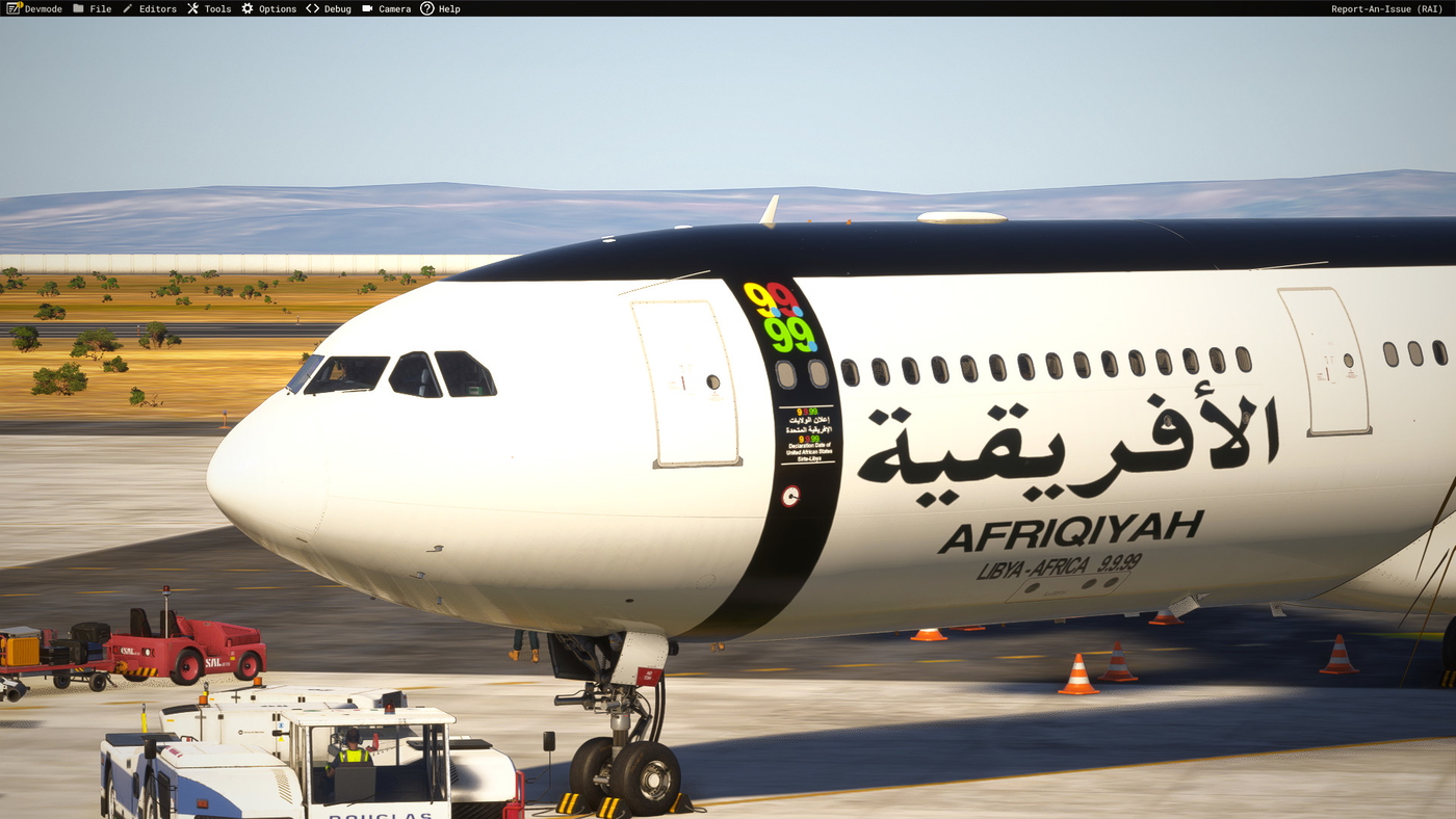 Afriqiyah Airways 5A-ONE A340-200 livery Ini A340-300 MSFS2024 for ...