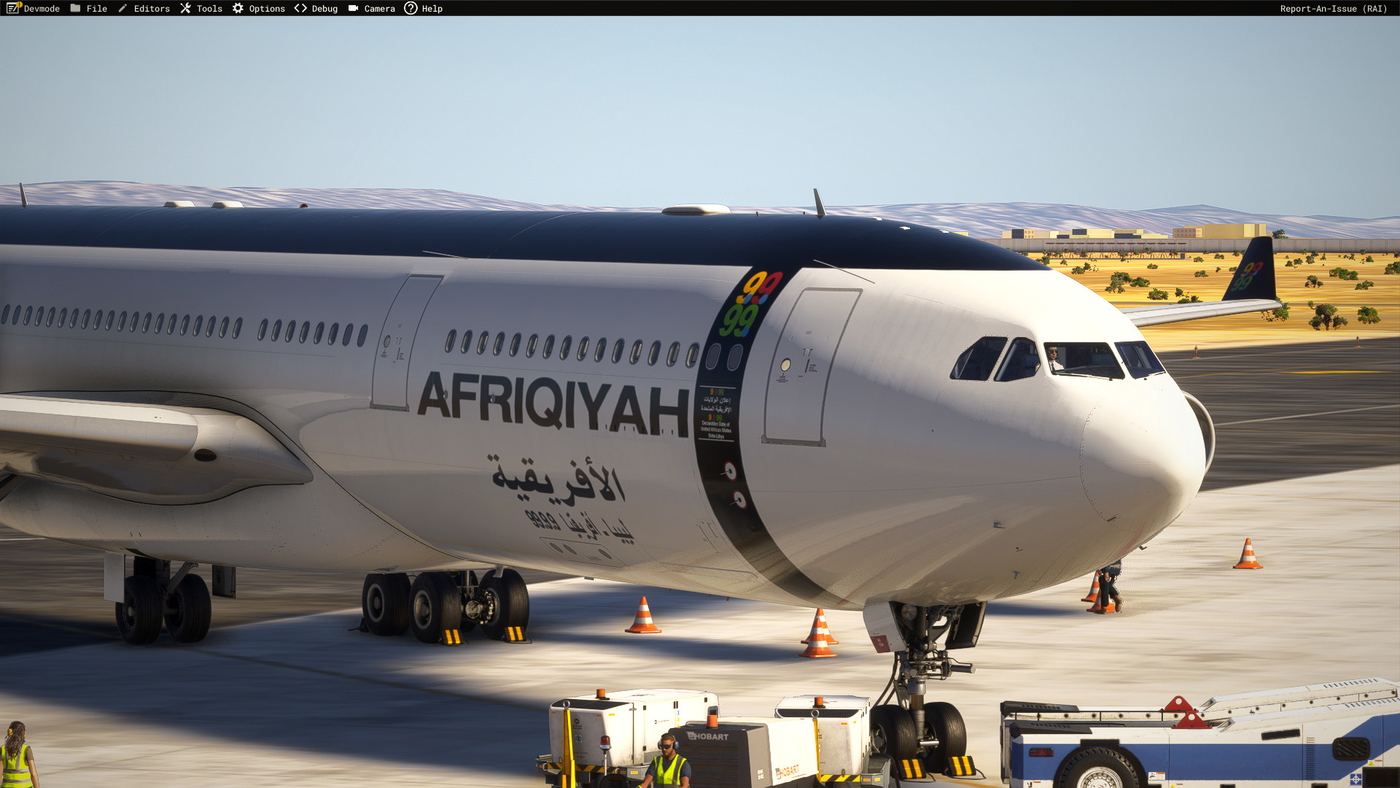 Afriqiyah Airways 5A-ONE A340-200 livery Ini A340-300 MSFS2024 for ...