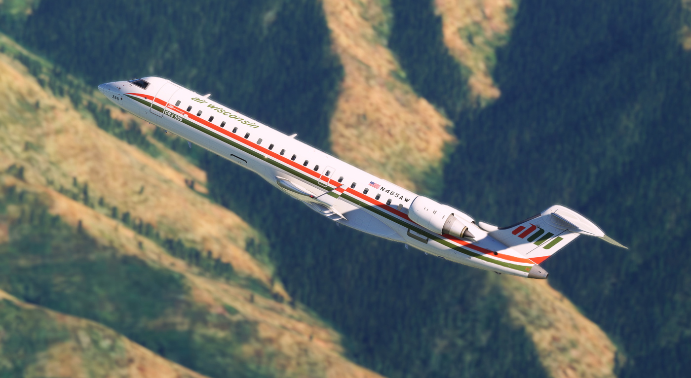 Air Wisconsin | N465AW | Aerosoft CRJ-550 V2 для Microsoft Flight ...