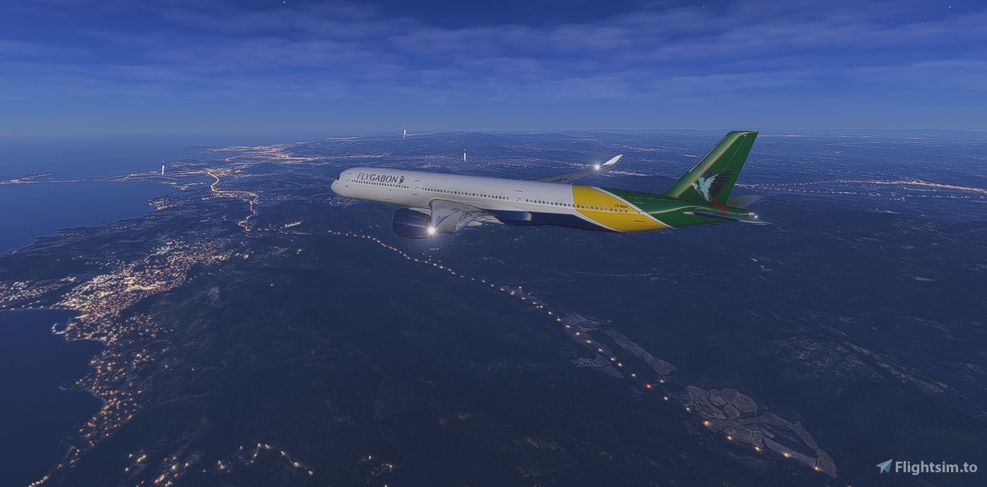 Airbus A350-1000 Fly Gabon (TR-RMV)) for Microsoft Flight Simulator | MSFS