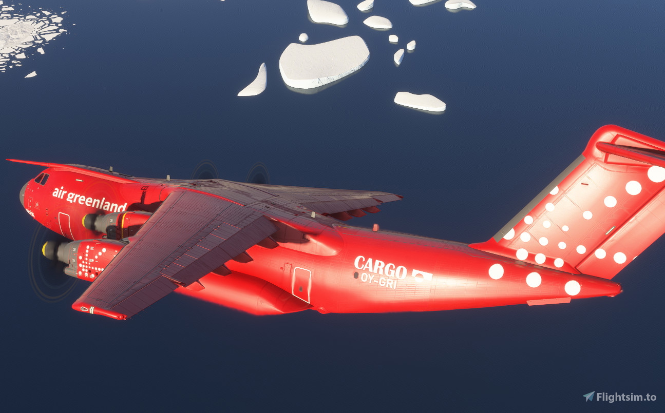 Airbus A400M Air Greenland Cargo para Microsoft Flight Simulator | MSFS