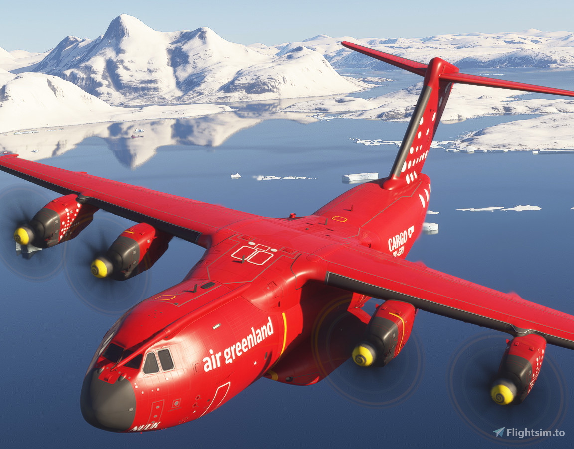 Airbus A400M Air Greenland Cargo para Microsoft Flight Simulator | MSFS