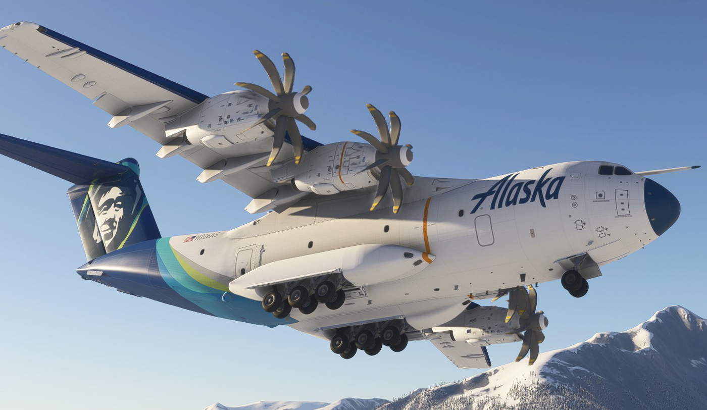 Airbus A400M Alaska Airlines / Aircargo (N226AS) pro Microsoft Flight ...